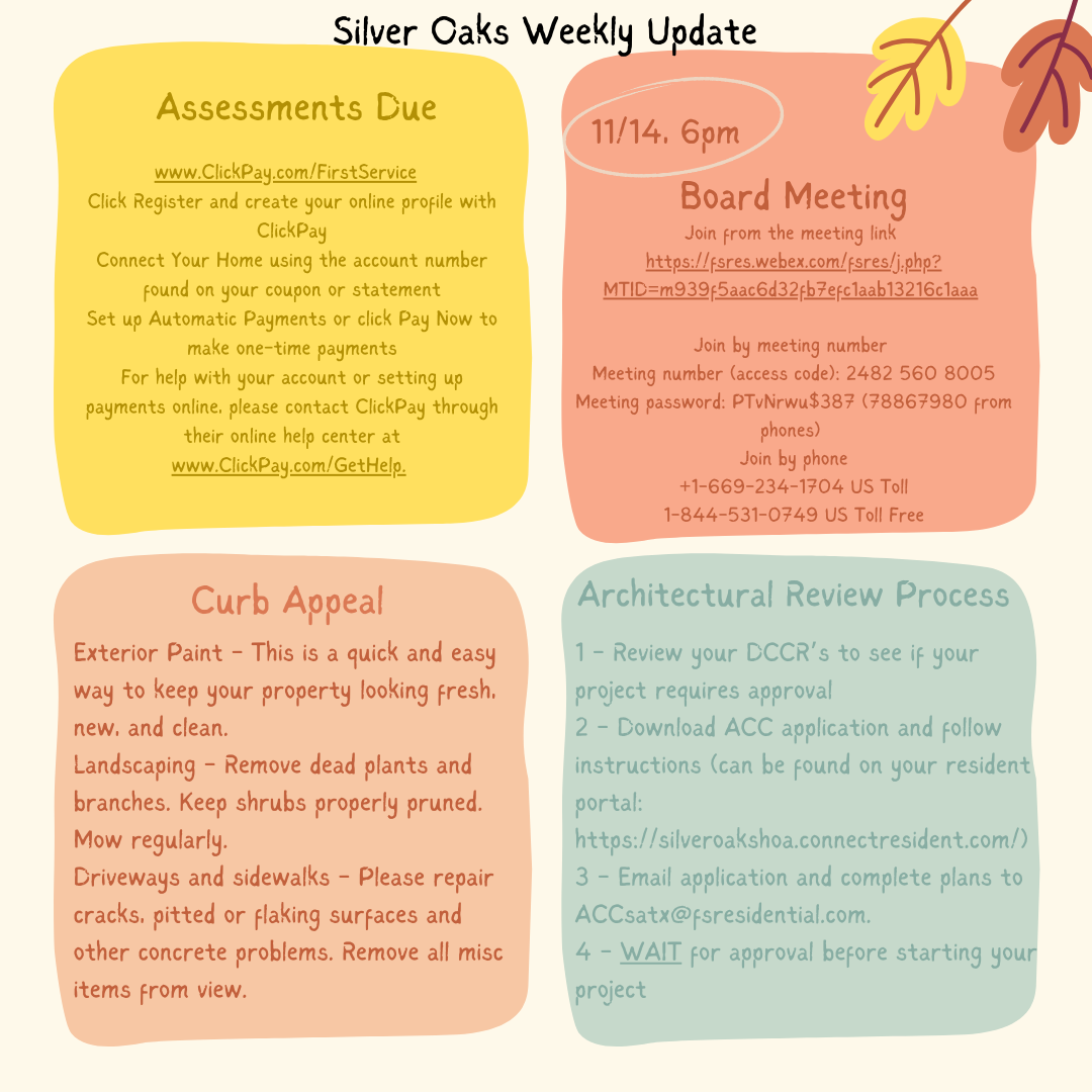 Silver Oaks Neighborhood News – A place where residents of Silver Oaks ...